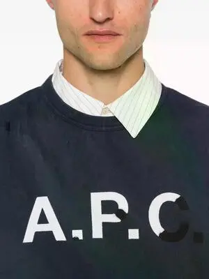A.p.c. Logo Print Crewneck Sweatshirt