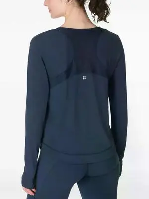Sweaty Betty Breathe Easy Mesh-panelled Thumb-slot Top