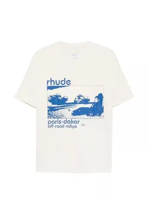 Rhude Trail Of Dust Logo-print T-shirt