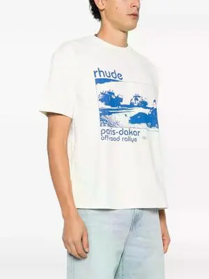 Rhude Trail Of Dust Logo-print T-shirt