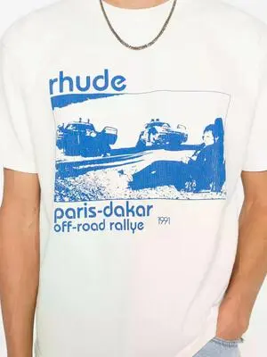 Rhude Trail Of Dust Logo-print T-shirt