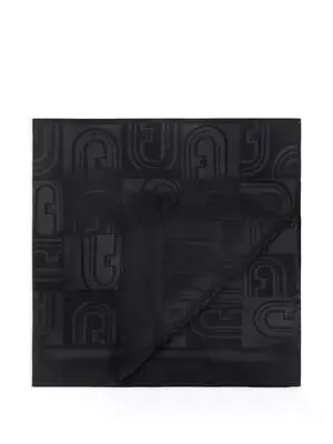 Furla Monogram Scarf - Black