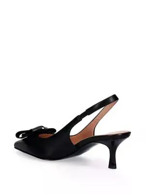 Moschino Bow-detail Slingback Kitten Heel Pumps