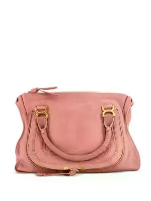 Chloé Marcie Leather Shoulder Bag - Pink