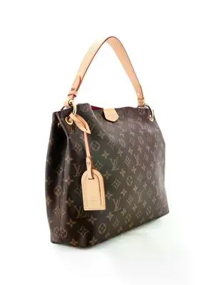 LOUIS VUITTON Graceful Handbag Monogram Canvas Pm Hobo Bag