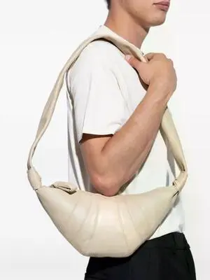 LEMAIRE Small Croissant Knotted Leather Shoulder Bag