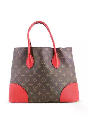LOUIS VUITTON Monogram Canvas And Leather Flandrin Tote Bag - Red