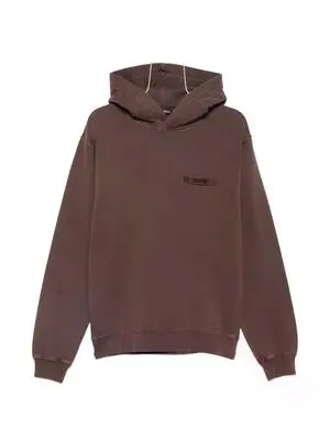 Jacquemus Logo-patch Hoodie - Brown