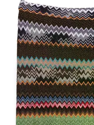 Missoni Zigzag-knit Fringed-edge Pareo
