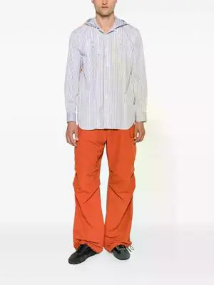 Comme Des Garçons Striped Double-hood Shirt
