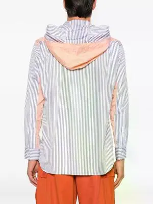 Comme Des Garçons Striped Double-hood Shirt