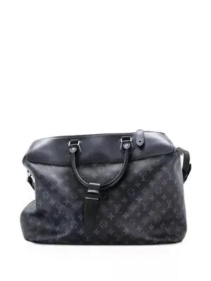 LOUIS VUITTON Monogram Eclipse Canvas Greenwich Nm Travel Bag - Black