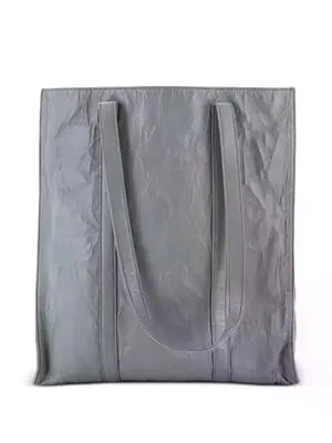 Prada Nappa Antique Small Tote Bag - Grey