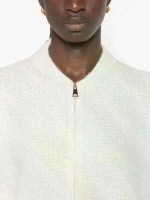 Fabiana Filippi Zip-up Waffle-knit Cardigan