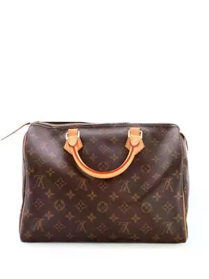 LOUIS VUITTON Speedy Handbag Monogram Canvas 30 Satchel