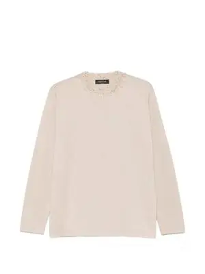 Fabiana Filippi Ribbed-neck T-shirt - Neutrals