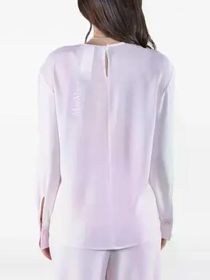Max Mara Pleated Cut-out Blouse