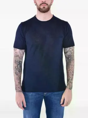BLAUER. Chest-pocket T-shirt - Blue