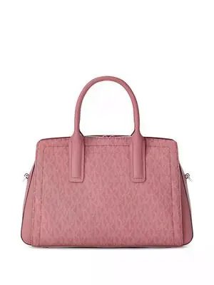 Michael Kors Logo-print Calf Leather Trim Tote Bag
