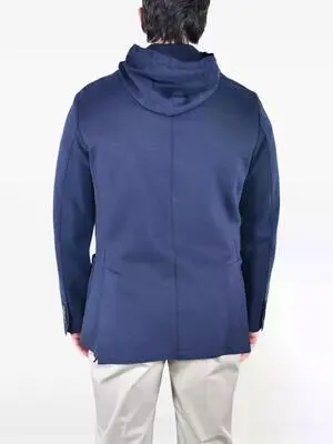 Eleventy Hooded Jersey Jacket