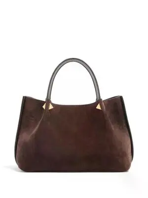 Valentino Garavani Small Shopping Bag In Soft Suede