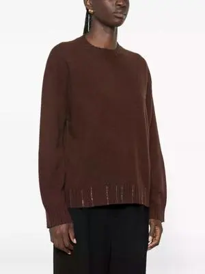 Fabiana Filippi Monili-chain Ribbed-trim Sweater