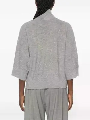 Fabiana Filippi Sequin-embellished High-neck Sweater