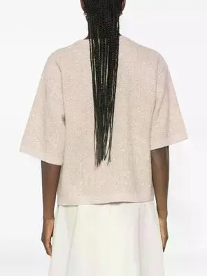 Fabiana Filippi Sequin Embellished Short-sleeve Sweater