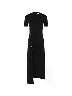 Rabanne Draped Asymmetric Maxi Dress - Black