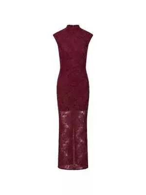 ROTATE BY BIRGER CHRISTENSEN Floral-mesh Maxi Dress