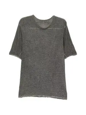 ISAAC SELLAM EXPERIENCE Raw-edge Short-sleeve T-shirt - Grey