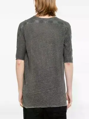 ISAAC SELLAM EXPERIENCE Raw-edge Short-sleeve T-shirt