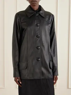 Anna Sui Paneled Leather Jacket