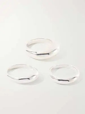 SOPHIE BUHAI Set Of Three Sterling Rings