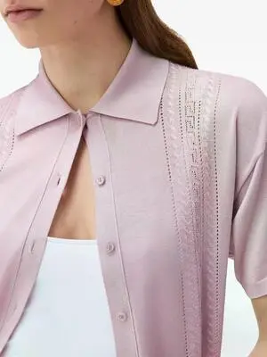 Versace Viscose Knit Polo