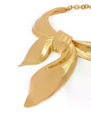 Moschino Bow Detail Cable-link Necklace - Gold