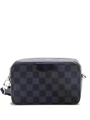LOUIS VUITTON Alpha Wearable Wallet Damier Graphite Crossbody Bag - Black