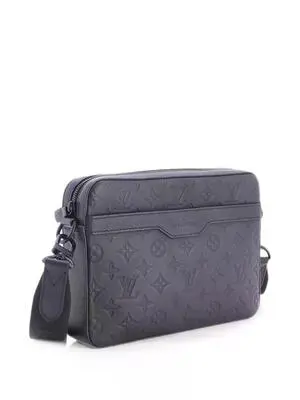 LOUIS VUITTON Trio Messenger Bag Monogram Shadow Leather Crossbody Bag
