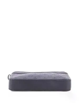 LOUIS VUITTON Trio Messenger Bag Monogram Shadow Leather Crossbody Bag
