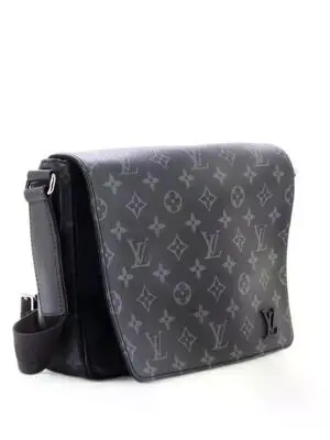 LOUIS VUITTON District Messenger Bag Monogram Eclipse Canvas Pm Crossbody Bag - Black