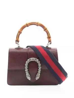 Gucci Dionysus Bamboo Top Handle Handbag - Red