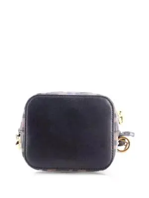Fendi Mon Tresor Zucca Embossed Leather Mini Bucket Bag