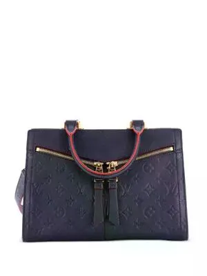 LOUIS VUITTON Sully Monogram Empreinte Leather Pm Tote Bag - Blue