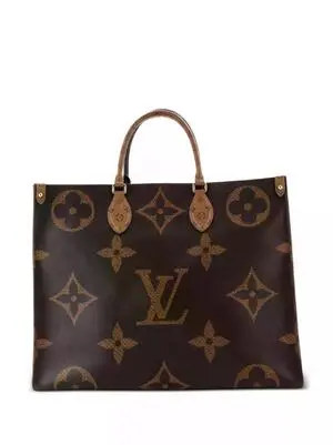 LOUIS VUITTON Onthego Reverse Monogram Giant Gm Tote Bag - Brown