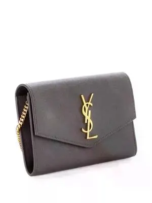 Saint Laurent Uptown Chain Wallet Leather Crossbody Bag
