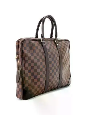 LOUIS VUITTON Porte-documents Voyage Damier Pm Business Bag - Brown
