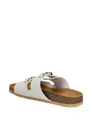 Moschino Heart-buckle Sandals - Neutrals