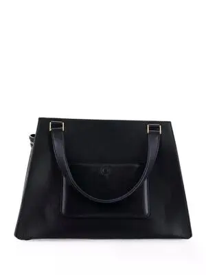 Celine Edge Bag Leather Medium Satchel - Black