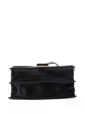 Fendi Kan U Zucca Embossed Leather Medium Shoulder Bag