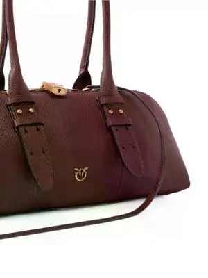 Pinko Love Birds Leather Tote Bag